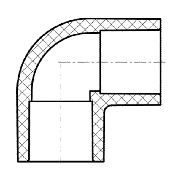 90° Ell (SOC × SOC) - Fitting And Firestop
